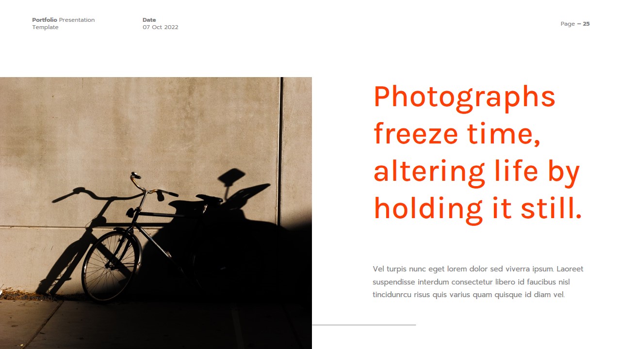 Bahadur - Minimalist White Simple Red Portfolio Photography ...