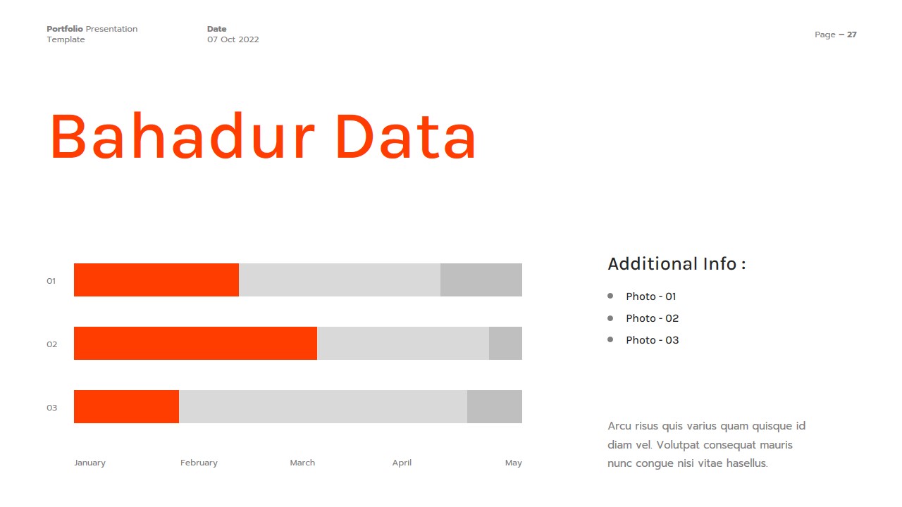 Bahadur - Minimalist White Simple Red Portfolio Photography ...