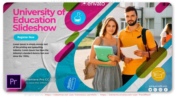University Education Slideshow, Premiere Pro Templates | VideoHive