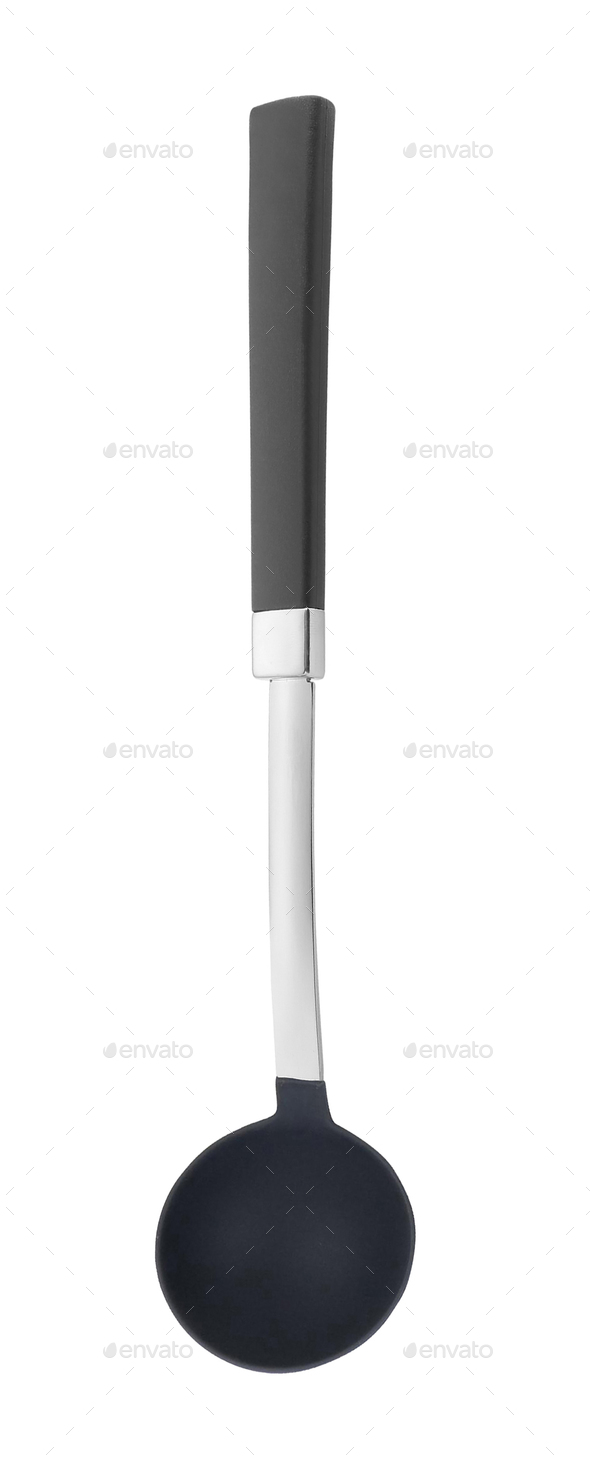 Plastic black soup ladle Stock Photo by photobalance | PhotoDune