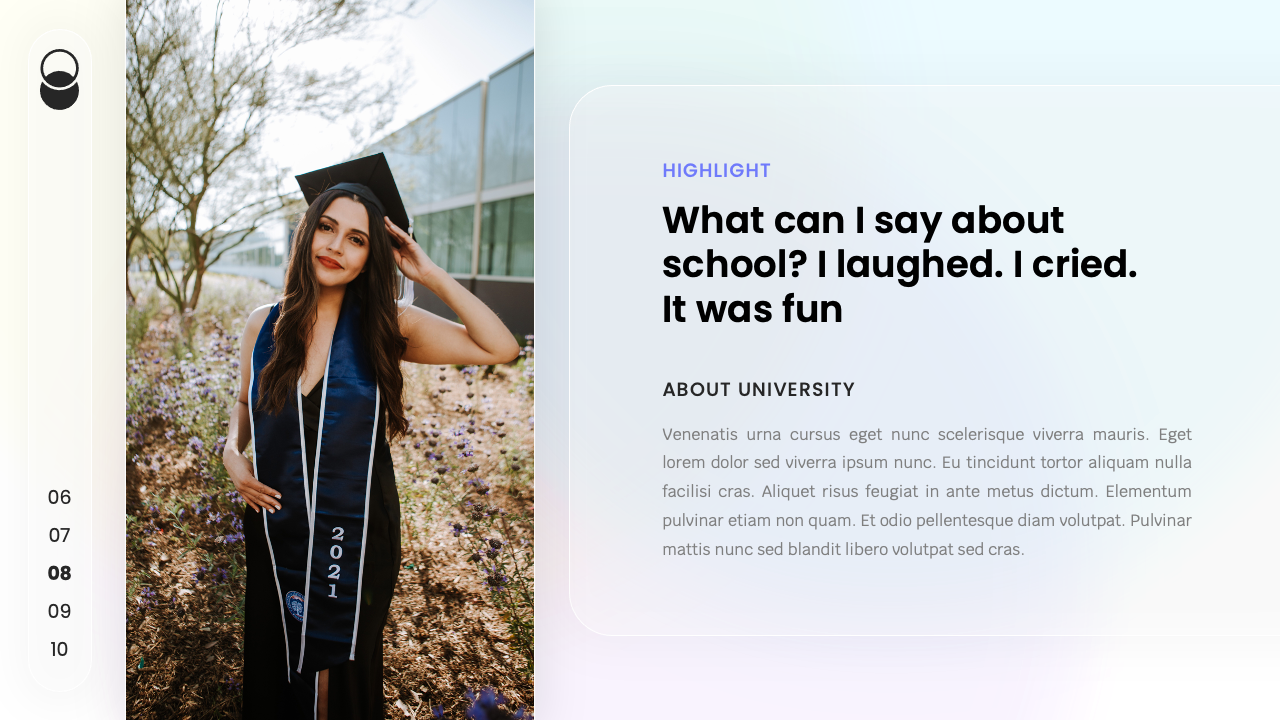 School Yearbook Gradient Google Slides Template, Presentation Templates
