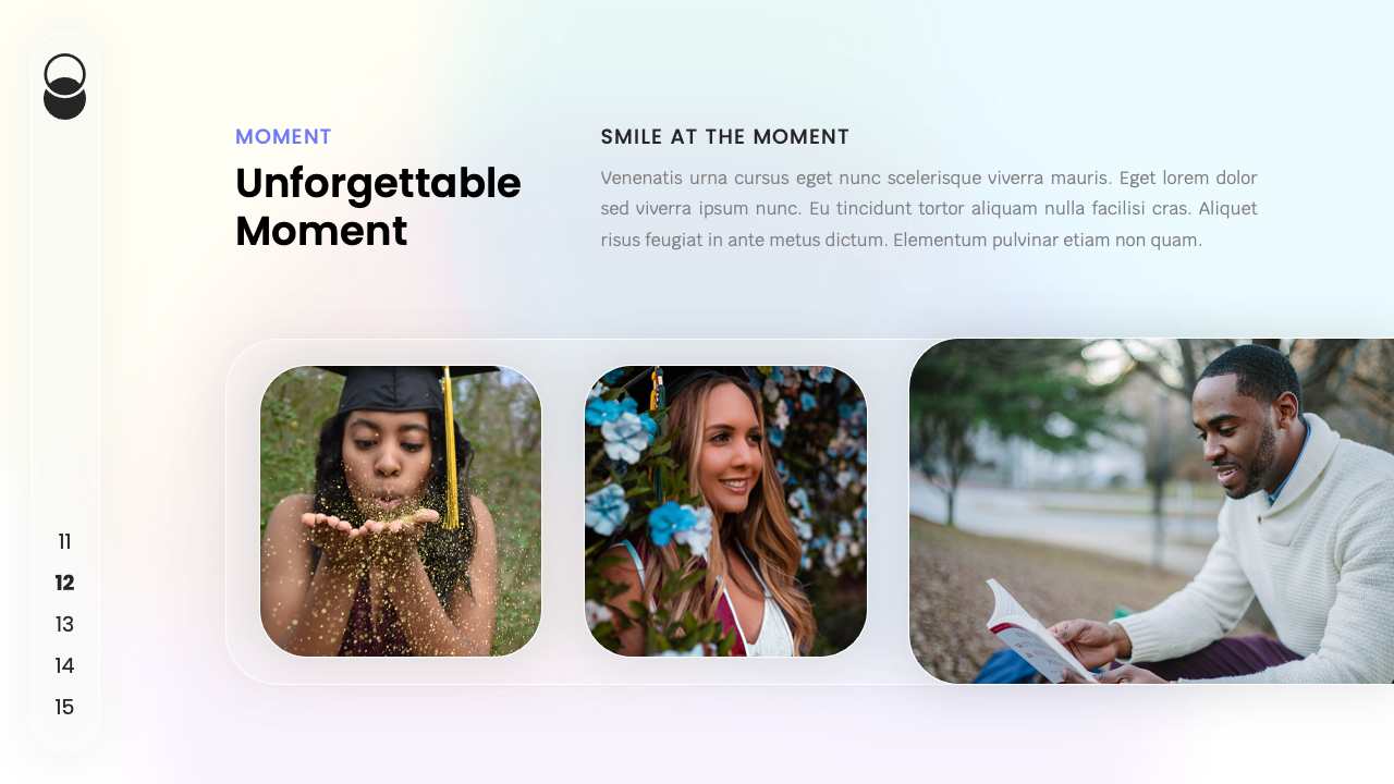 School Yearbook Gradient Google Slides Template, Presentation Templates