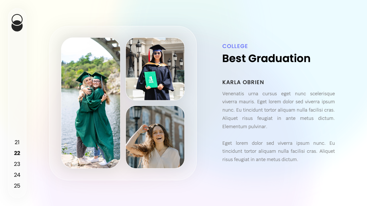 School Yearbook Gradient Google Slides Template, Presentation Templates