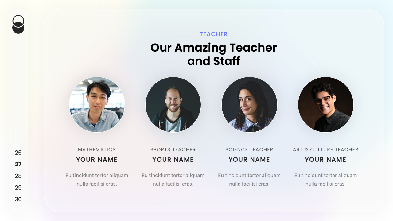 School Yearbook Gradient Google Slides Template, Presentation Templates