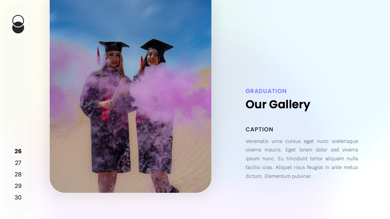 School Yearbook Gradient PowerPoint Template, Presentation Templates