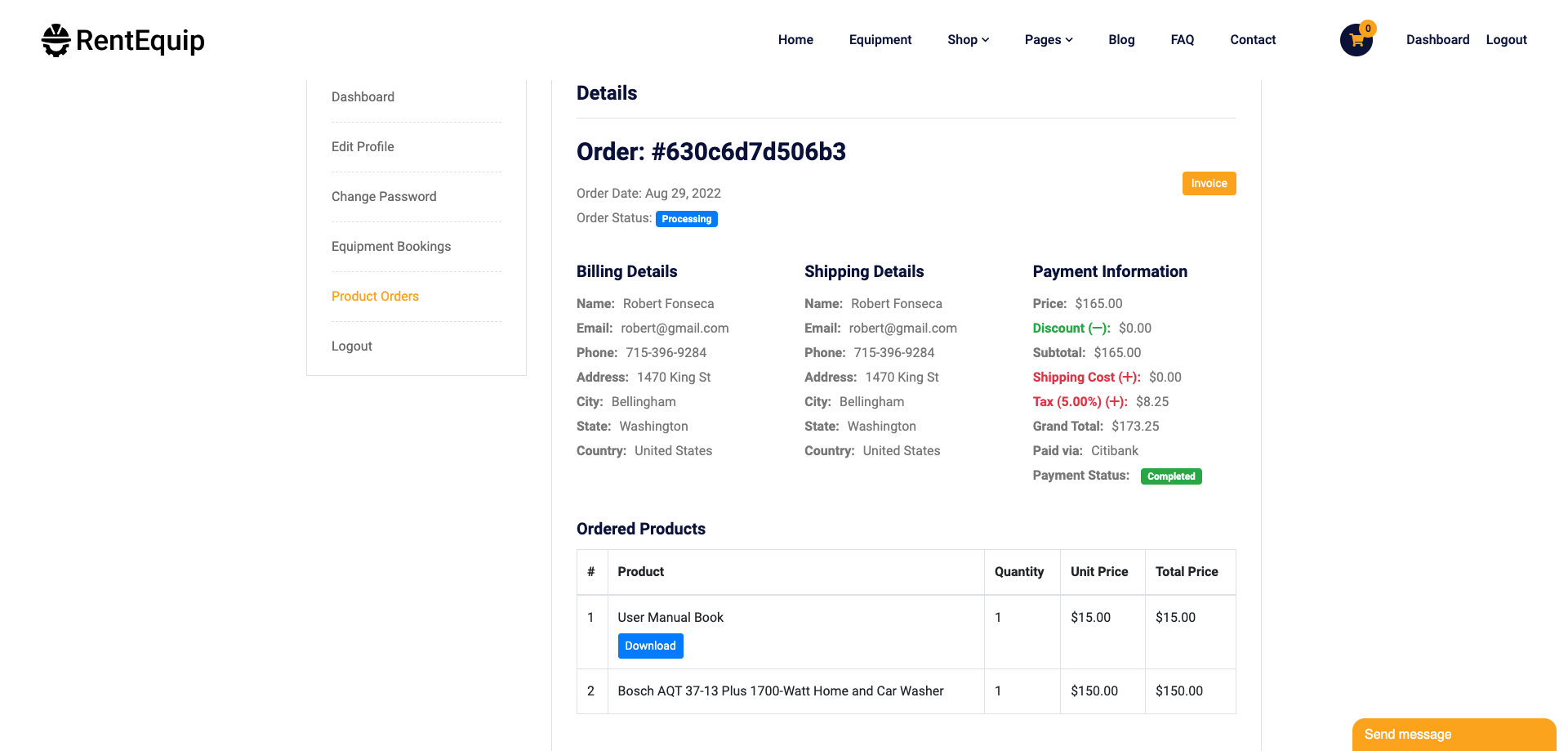 RentEquip - Multipurpose / Equipment Rental Website by KreativDev ...