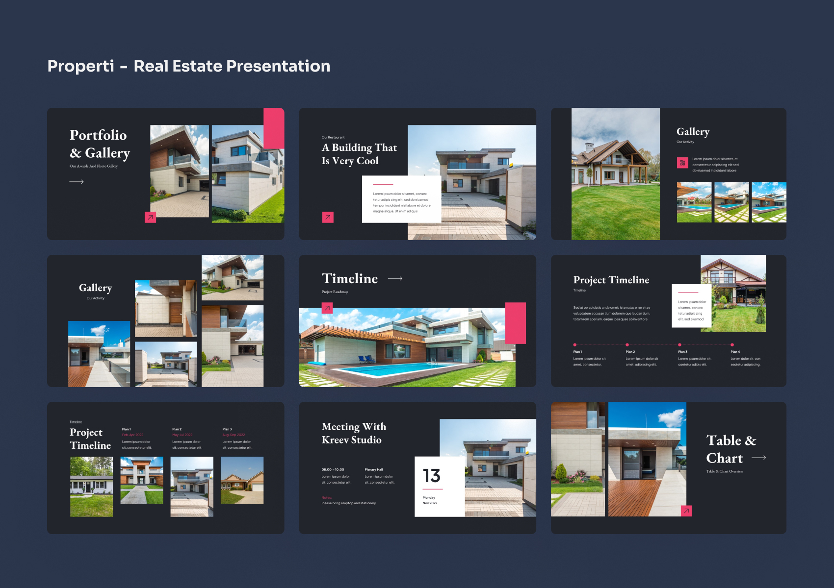 Properti - Real Estate PowerPoint Presentation, Presentation Templates