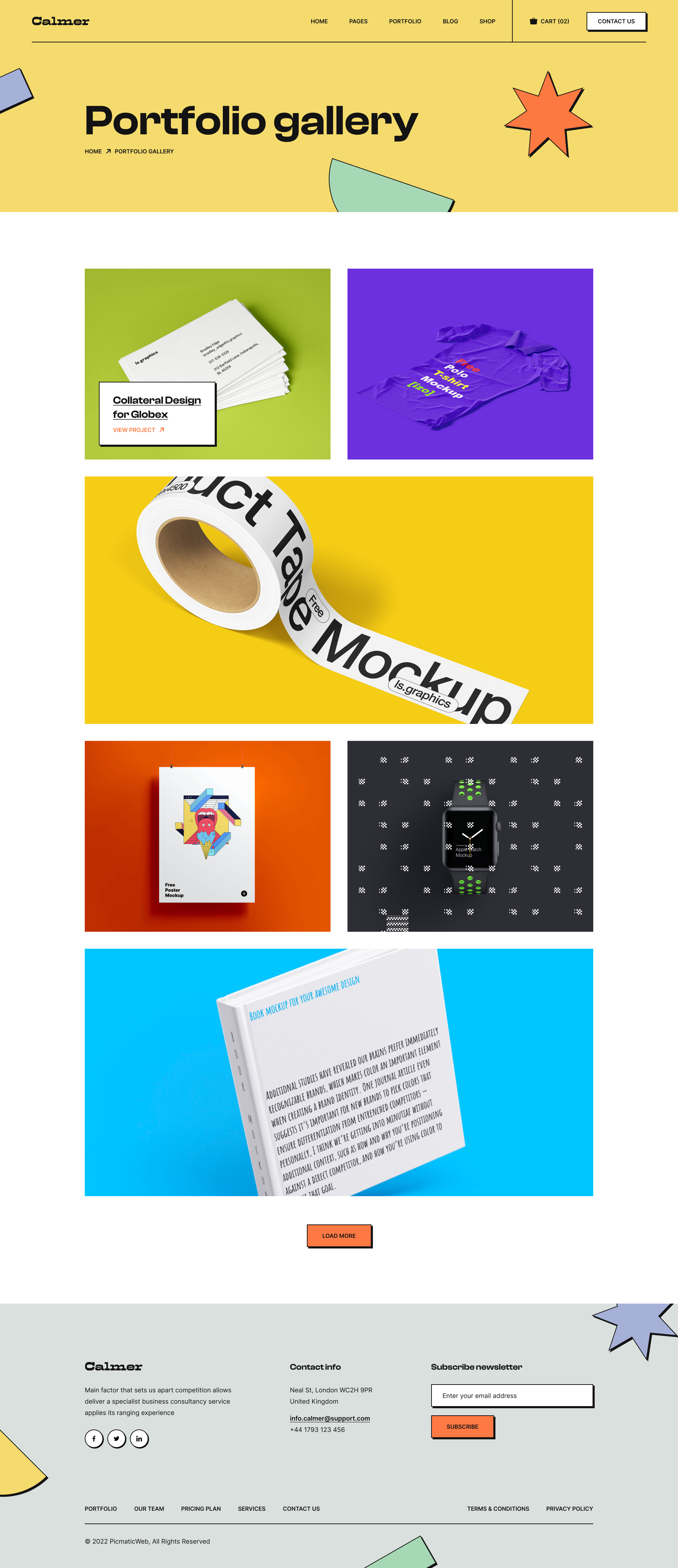 Calmer - Creative Agency & Portfolio Figma Template by PicmaticWeb