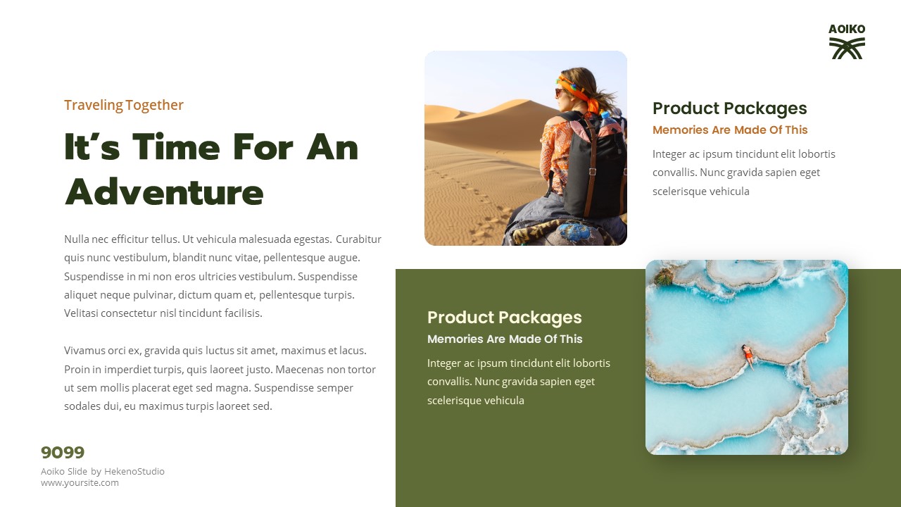 Aoiko Travel Agency Presentation Template, Presentation Templates ...