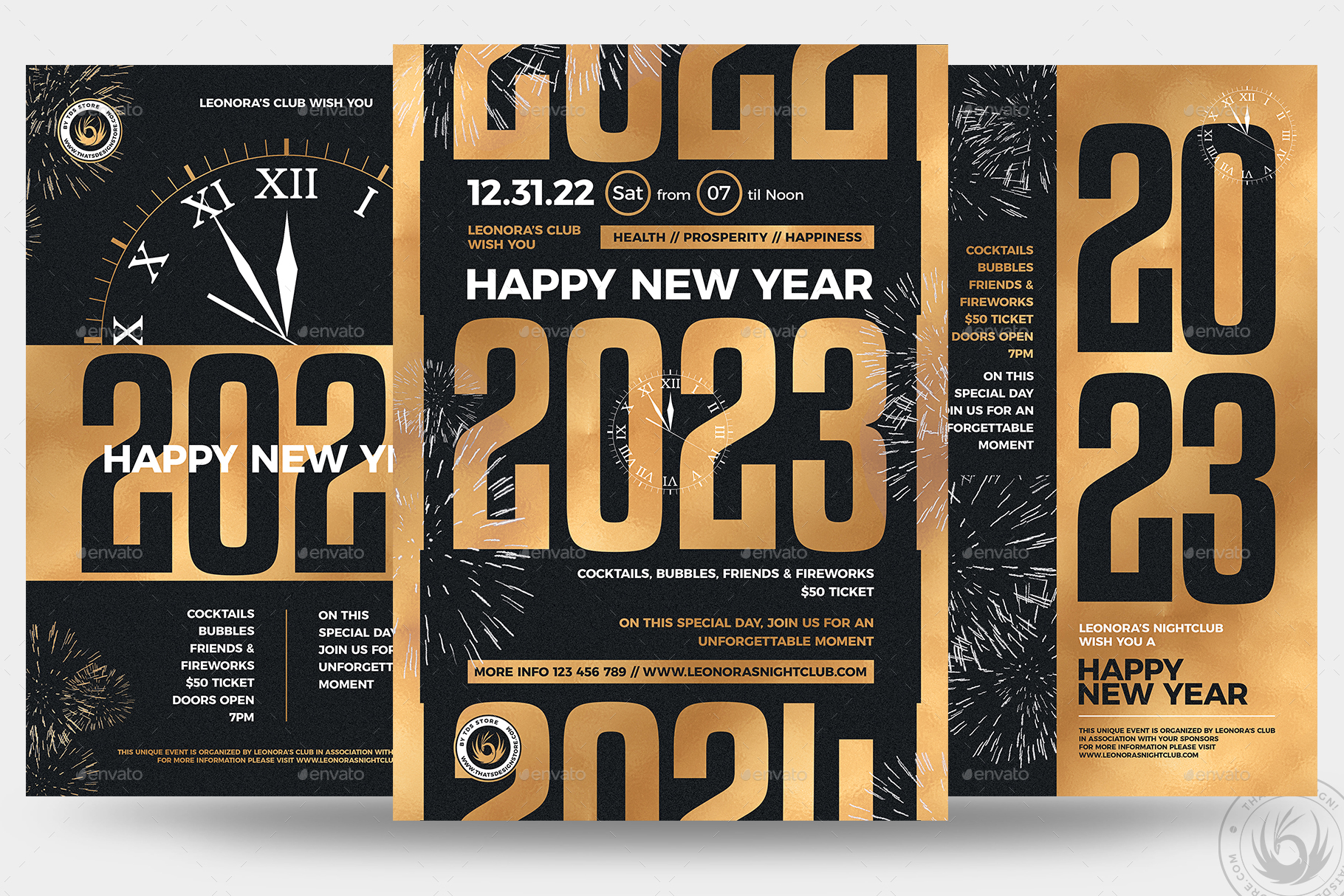 New Year Flyer Template V11, Print Templates | GraphicRiver