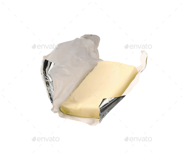 Open Block of Butter Stock Photo by ozaiachin | PhotoDune