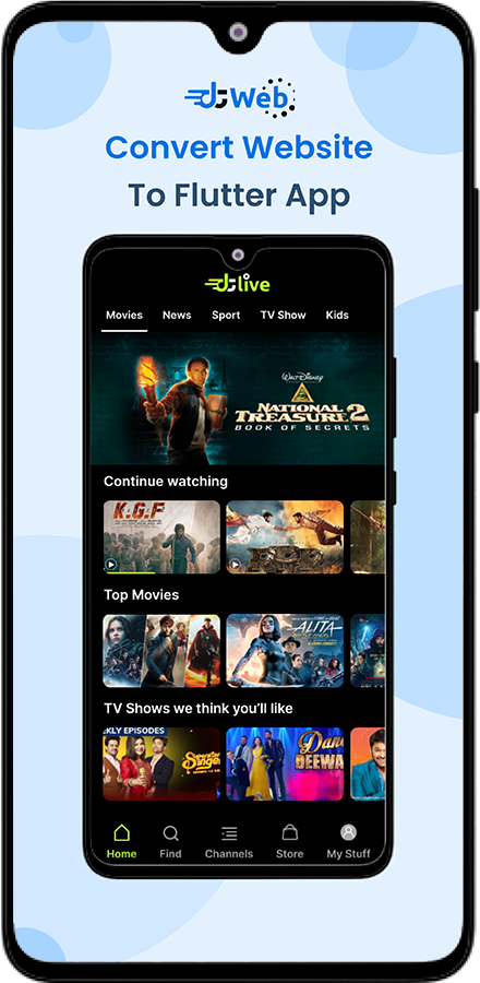 DTWeb - Convert Website to a Flutter App | multiple webapp supprot | Laravel admin panel by ...