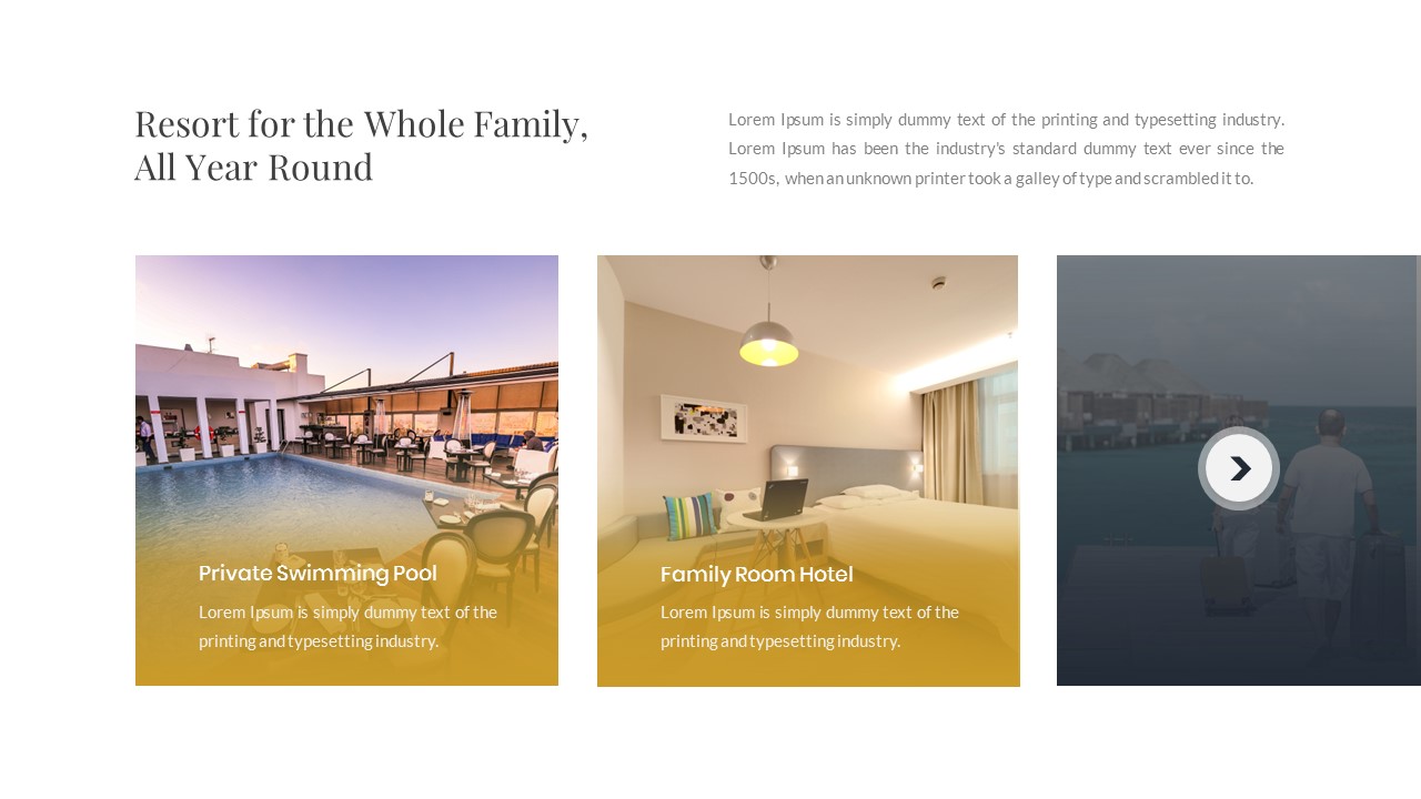 Marigold – Hotel & Resort PowerPoint Template, Presentation Templates