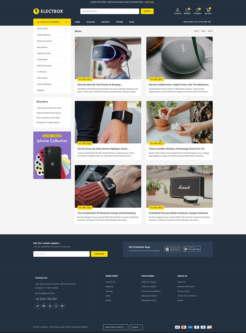Electbox - Multipurpose Electronics Store Shopify 2.0 Responsive Theme by codezeel