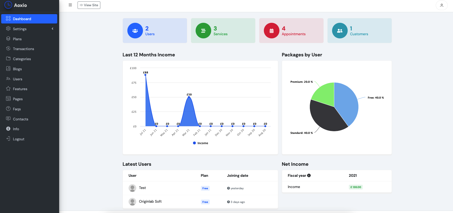 Aoxio - SaaS Multi-Business Service Booking Software by codericks ...