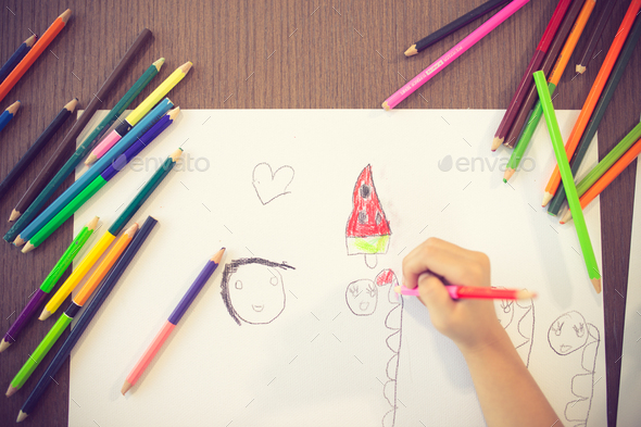 Children is drawing some idea Stock Photo by FamilyStock | PhotoDune