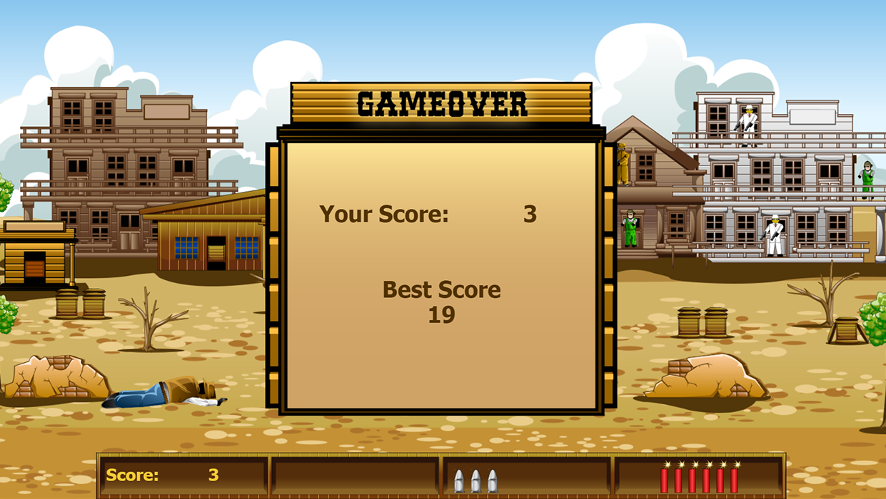 Wild West Cowboy Construct 3 HTML5 Game by Sparximer | CodeCanyon