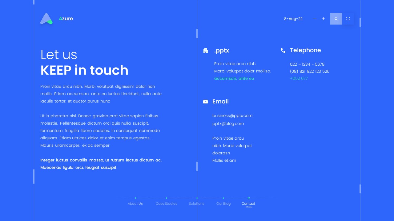 Azure - Business PowerPoint Template, Presentation Templates | GraphicRiver