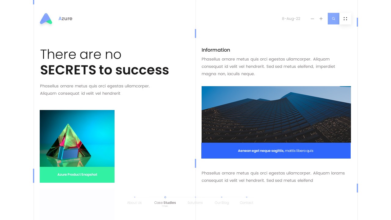 Azure - Business Google Slides Template, Presentation Templates ...