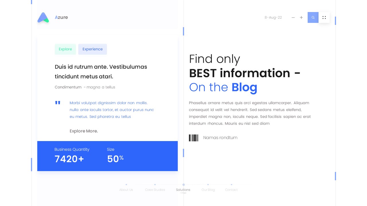 Azure - Business Google Slides Template, Presentation Templates ...
