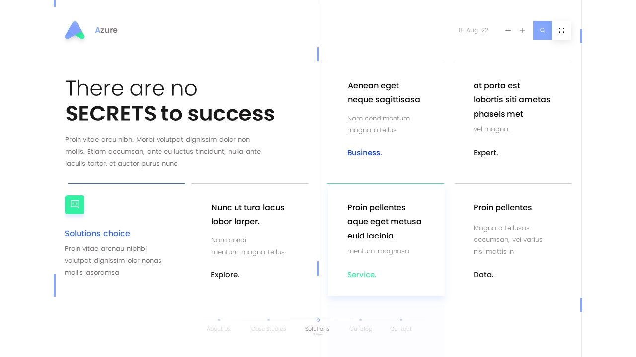 Azure - Business Google Slides Template, Presentation Templates ...