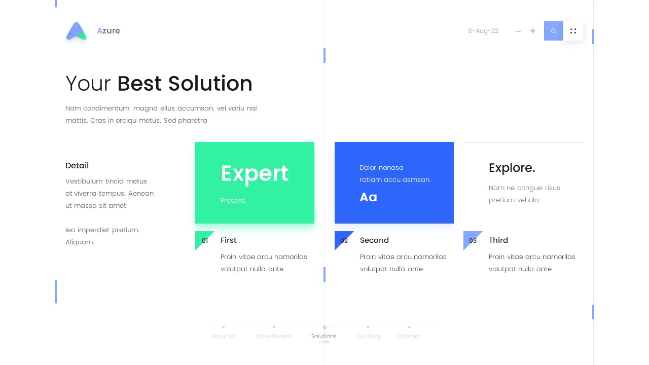 Azure - Business Google Slides Template, Presentation Templates ...