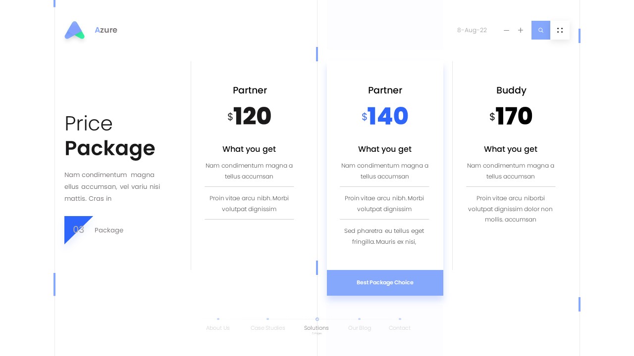 Azure - Business Google Slides Template, Presentation Templates ...