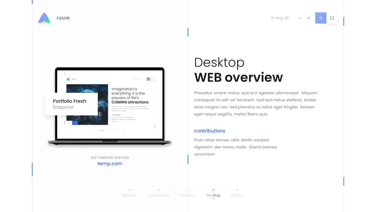 Azure - Business Google Slides Template, Presentation Templates ...