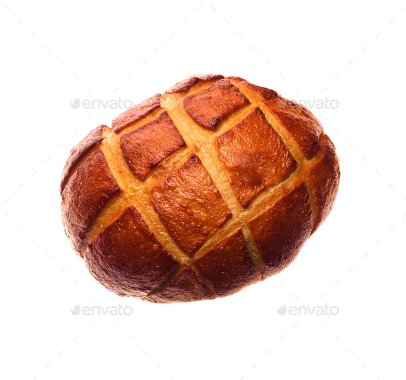 Traditional homemade round bread Stock Photo by ozaiachin | PhotoDune