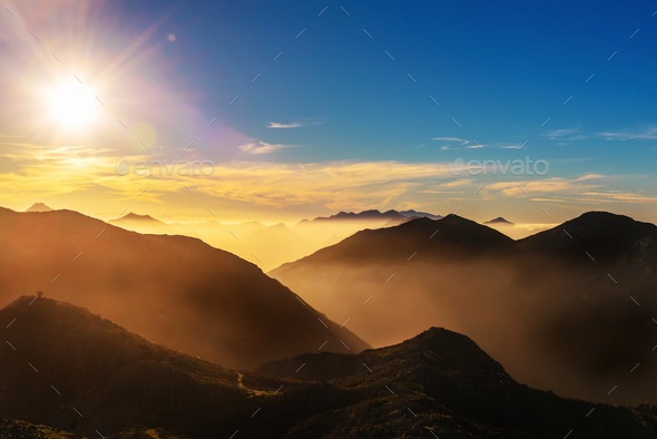 mountain landscape with haze Stock Photo by Meniphoto | PhotoDune
