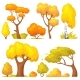 Autumn Yellow Bush, Vectors | GraphicRiver