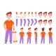 Kid Front Animation, Vectors | GraphicRiver