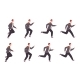 Running Businessman Animation, Vectors | GraphicRiver