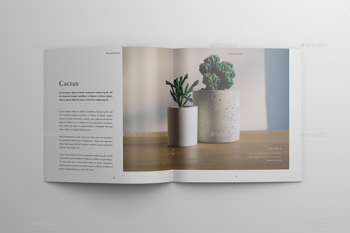Square Magazine Template, Print Templates | GraphicRiver