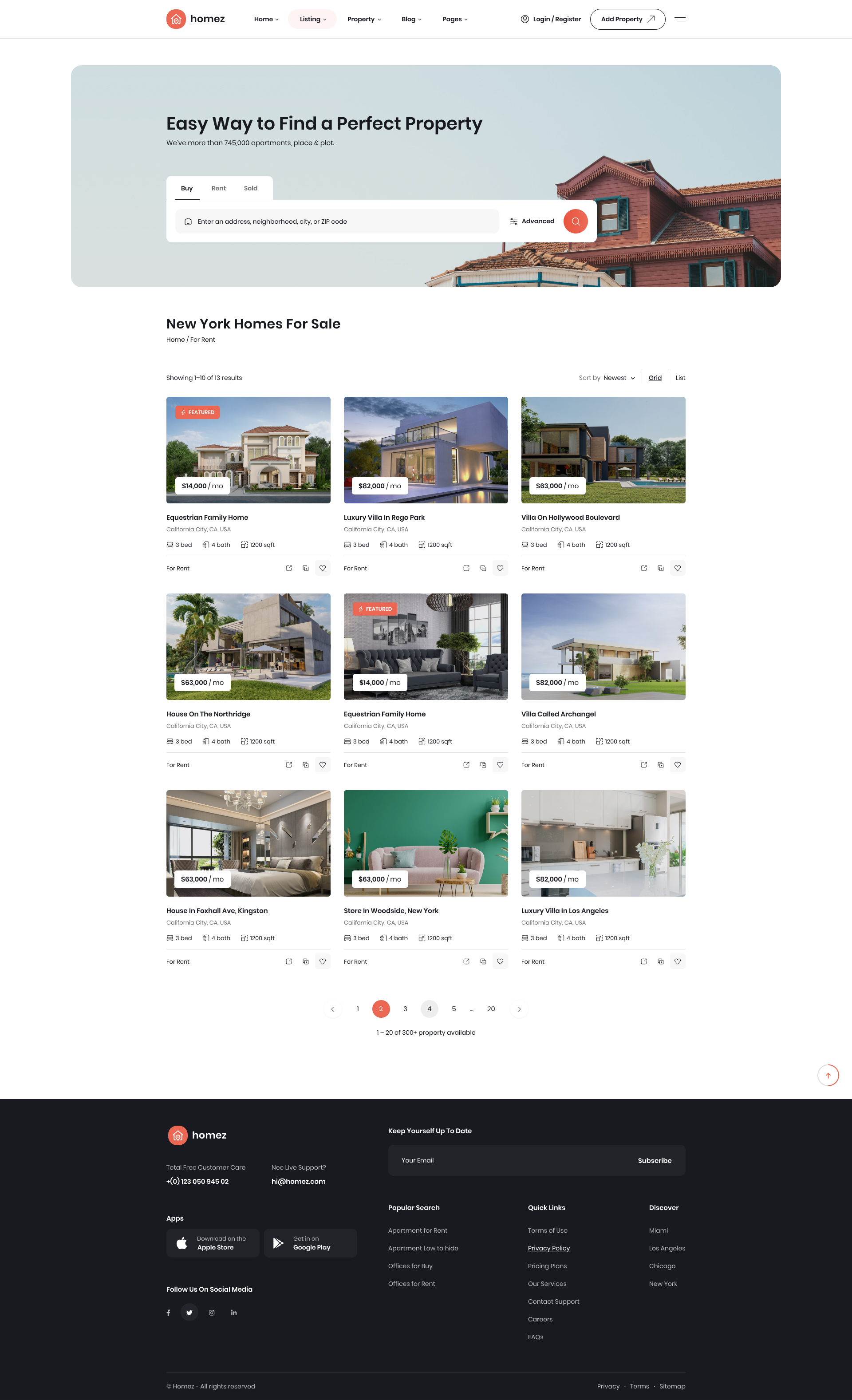 Homez - Real Estate Figma Template by CreativeLayers | ThemeForest