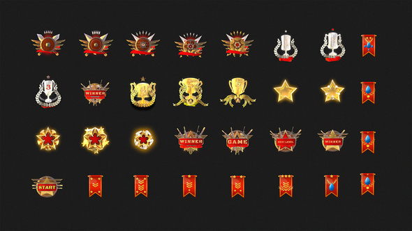 Achievements Package 5, After Effects Project Files | VideoHive