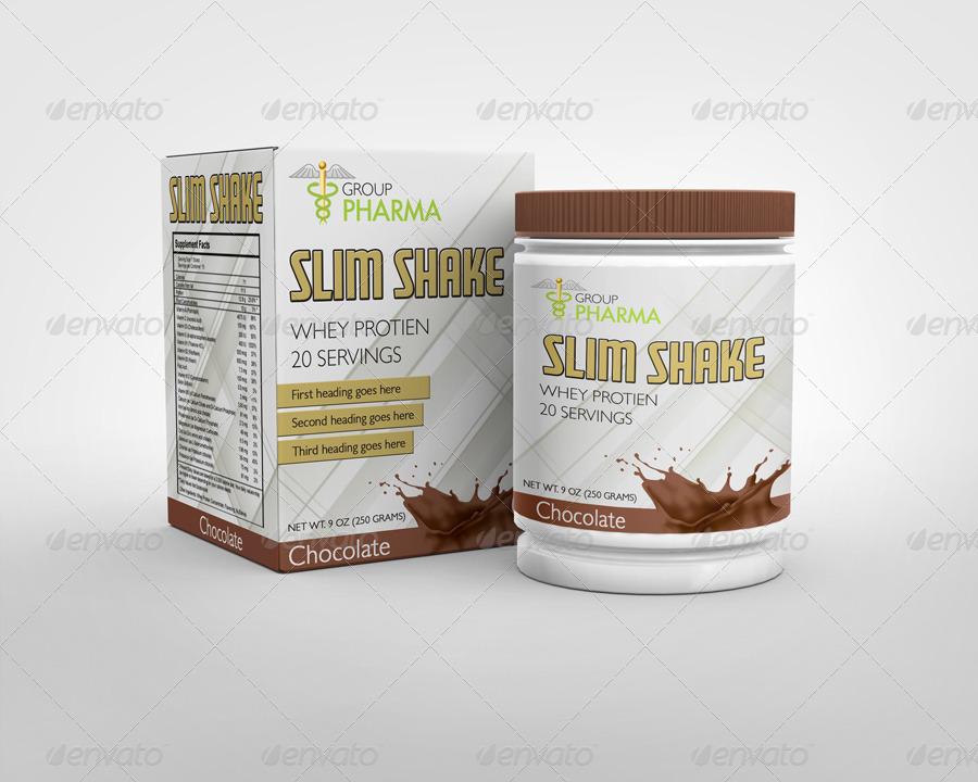 Pharmaceutical Container Mock-Up, Graphics | GraphicRiver