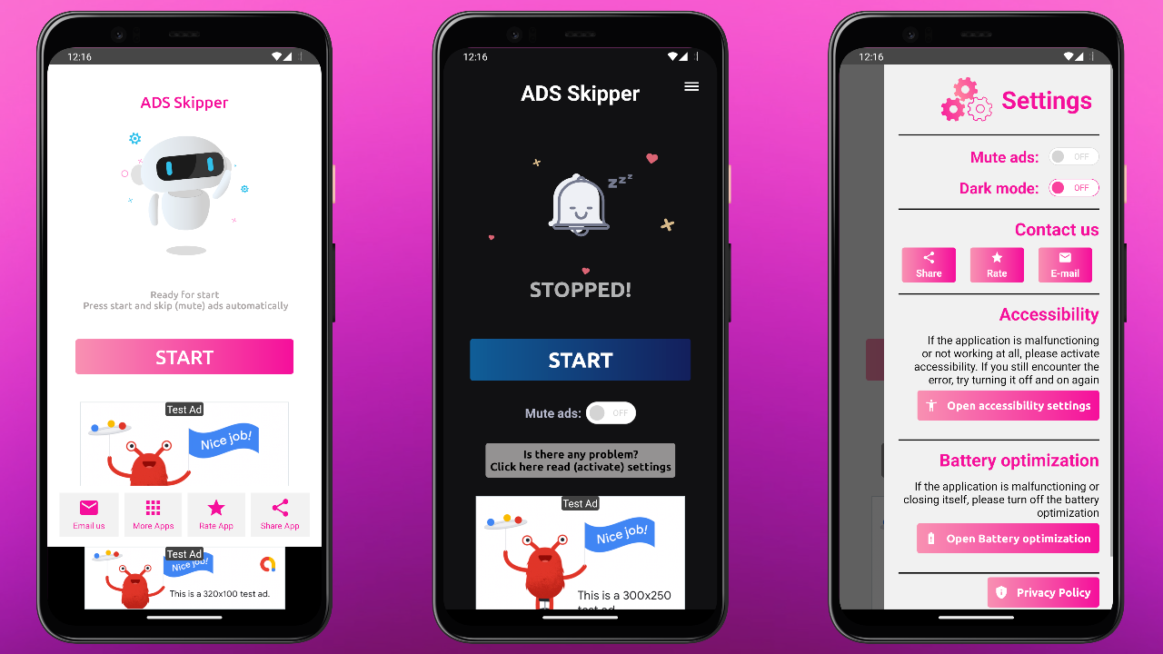 YouTube ADS Skipper and Mute - Admob Integrated Android app by ioplio