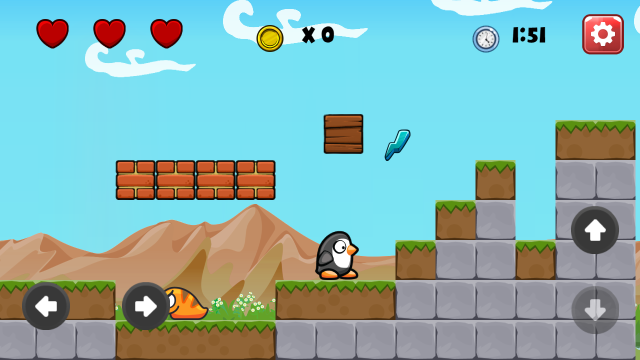 Penguin Adventure - Platformer Game Android Studio Project with AdMob ...
