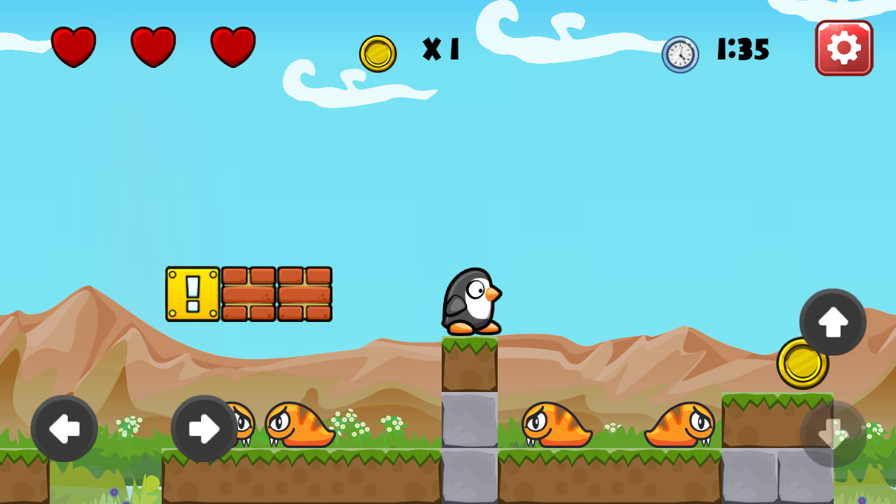 Penguin Adventure - Platformer Game Android Studio Project with AdMob ...
