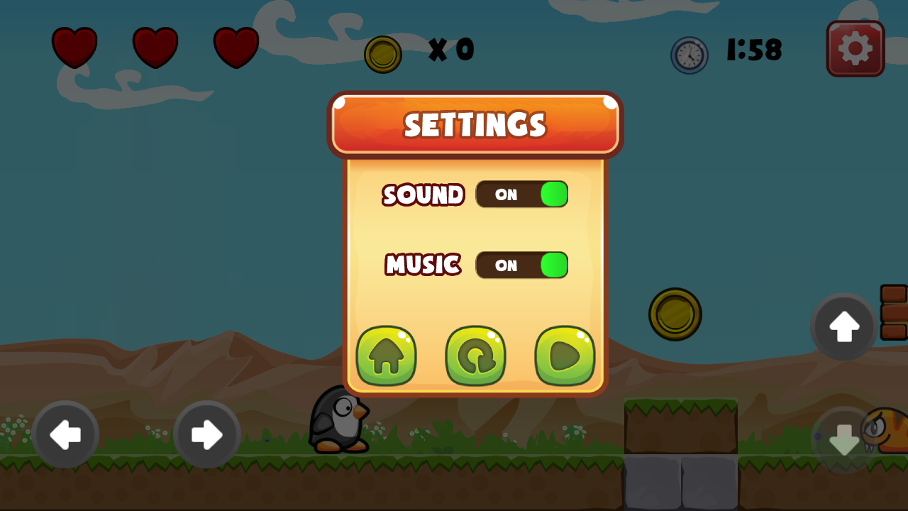 Penguin Adventure - Platformer Game Android Studio Project with AdMob ...