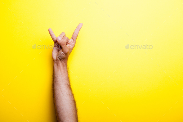 Male hand making signs with his fingers Stock Photo by DC_Studio ...