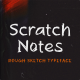 Scratch Note, Fonts | GraphicRiver