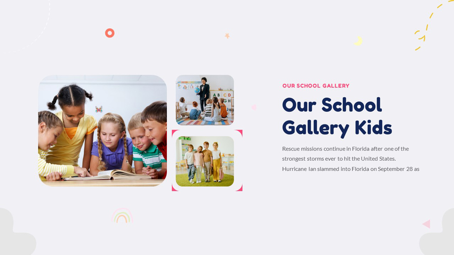 Kids Children Education Google Slides Template, Presentation Templates