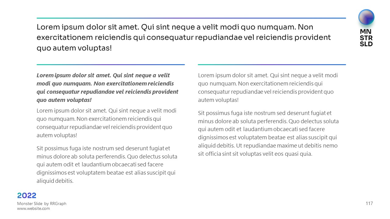 Monster Slides Premium PowerPoint Presentation Template by RRgraph