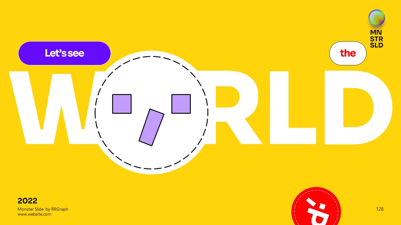 Monster Slides Premium PowerPoint Presentation Template by RRgraph