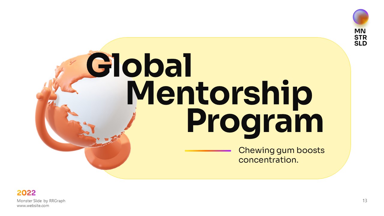 Monster Slides Premium PowerPoint Presentation Template by RRgraph