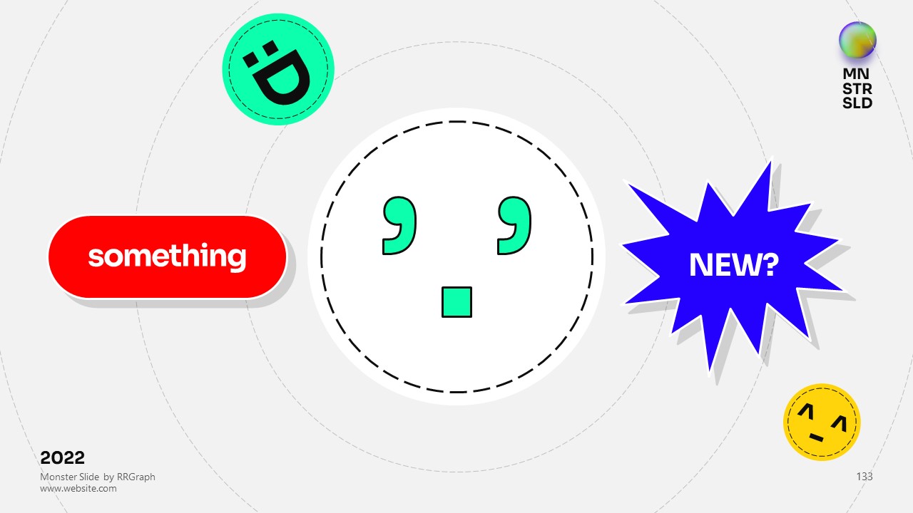 Monster Slides Premium PowerPoint Presentation Template by RRgraph