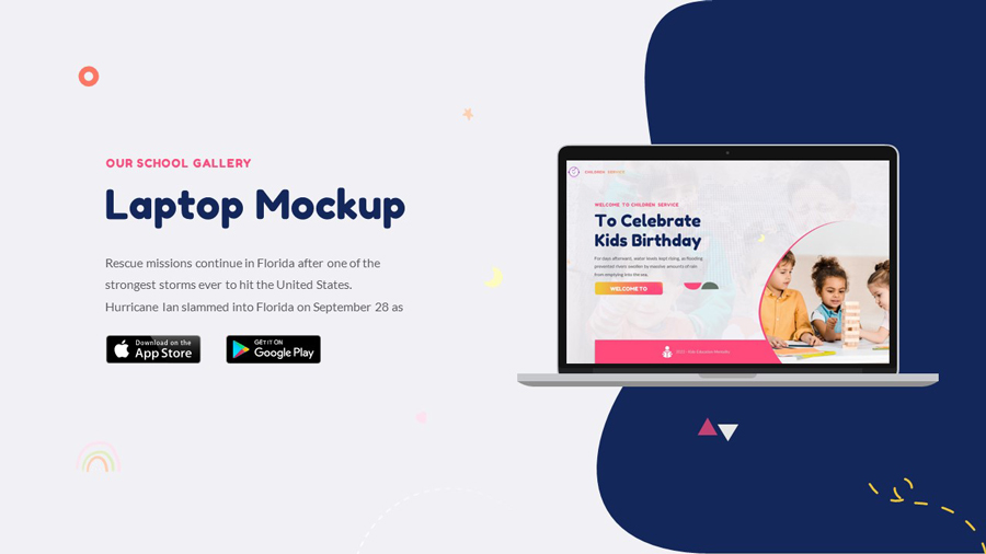 Kids Children Education Powerpoint Template, Presentation Templates