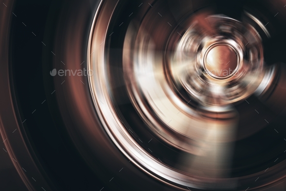 Spinning Car Wheel Stock Photo by duallogic | PhotoDune